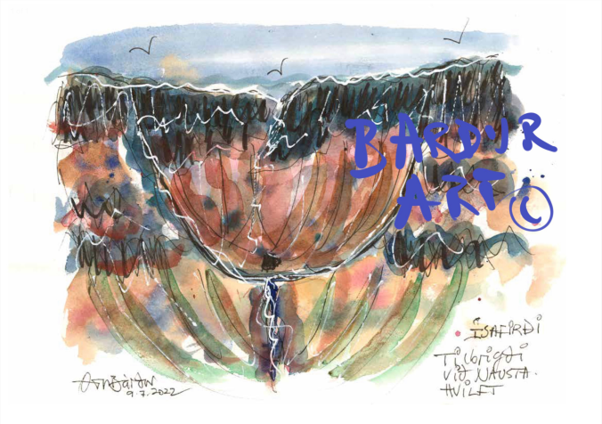 Eftirprentanir af vatnslitamyndum. Tilboðsverð. | Örn Bárður Jónsson