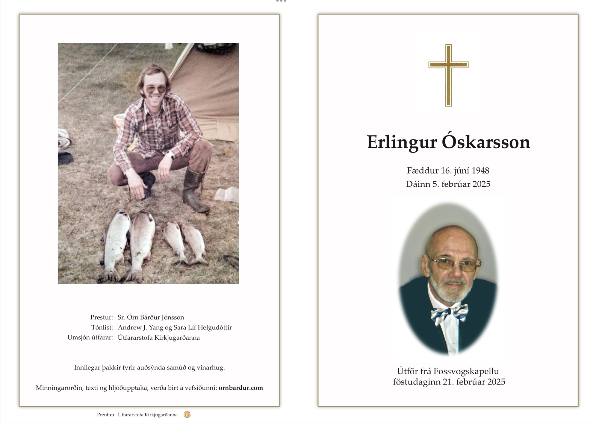 +Erlingur Óskarsson 1948-2025 – Örn Bárður Jónsson – and "BARD-art"